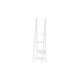 sobuy B&uuml;cherregal mit 5 F&auml;chern Wei&szlig; 44x39x180cm Modern