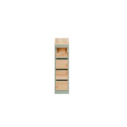 sobuy Badunterschrank mit 4 Schubladen Gr&uuml;n 23,3x65,3x82cm Funktional