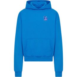 MisterTee Herren Kapuzenpullover "MisterTee Big Apple NYC Ultra Heavy Cotton Box Hoody", blau, Gr. XL, mehrfarbig, 100% Baumwolle, Pullover