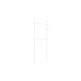 sobuy Garderobenst&auml;nder verstellbar Wei&szlig; 75x9x227cm Funktional