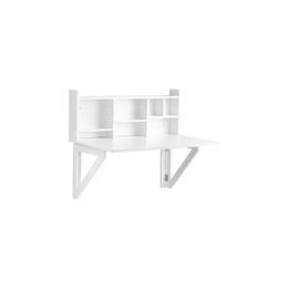 sobuy Klappbarer Schreibtisch Wei&szlig; 90x60x78cm Funktional