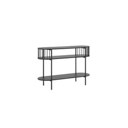 sobuy Konsolentisch Flur mit 1 Ablage Schwarz 110x39x76cm Industriell