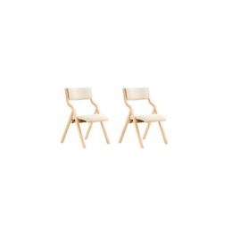 sobuy 2 Klappst&uuml;hle im 2er-Set Wei&szlig; 42x48x80cm Nordisch