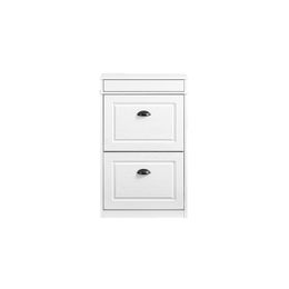 sobuy Schuhschrank mit 1 Schublade Wei&szlig; 53,5x23,8x85cm Modern