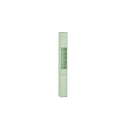 sobuy Badezimmer-Hochschrank mit 1 Schublade Gr&uuml;n 20x20x180cm Funktional