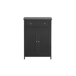 sobuy Badunterschrank mit 1 Schublade Dunkelgrau 60x35x87cm Klassisch