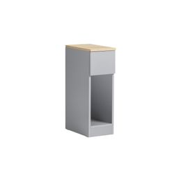sobuy Nachttisch mit 1 Schublade Hellgrau 20x35x60cm Modern