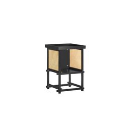 sobuy Couchtisch mit Zapfenverbindungen Schwarz 40x40x60cm Modern