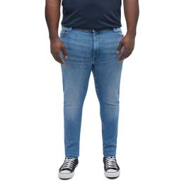 Mustang Herren Slim-fit-Jeansmedium middle, Gr. 34, unifarben, Denim/Jeans, Obermaterial: 66% Baumwolle, 32% Polyester, 2% Elasthan, Jeans, im