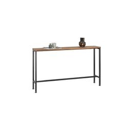 sobuy Konsolentisch f&uuml;r den Flur mit robustem Design Holzfarbe 120x20x65cm Vintage
