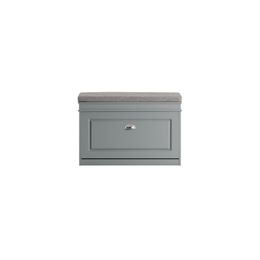 sobuy Schuhbank mit 1 T&uuml;r Hellgrau 75x24x51cm Funktional