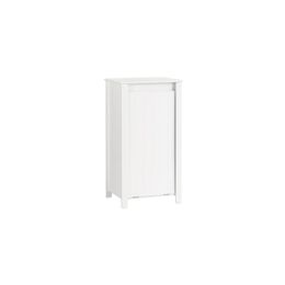 sobuy Badunterschrank mit 1 T&uuml;r Wei&szlig; 45x35x85cm Rustikal