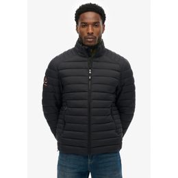 Superdry Herren Steppjacke "FUJI LITE PADDED JACKET", schwarz, Gr. L, unifarben, Web, Obermaterial: 100% Nylon, Jacken, mit Obermaterial aus Nylon,