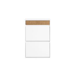 sobuy Schuhschrank mit 1 Schublade Wei&szlig; 61x25x91cm Nordisch