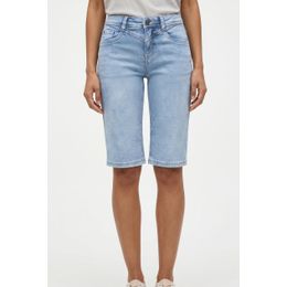 Street One Damen Bermudas "Style Jane", blau, Gr. 26, unifarben, Denim/Jeans, Obermaterial: 85% Baumwolle, 9% Polyester, 4% Elastomultiester, 2%
