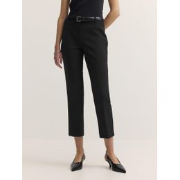 Bugatti Damen Stoffhose "Modern Fit", schwarz, Gr. 34, unifarben, 87% Polyester, 13% Elasthan, Hosen, Modern Fit Stretch Schlanke Form