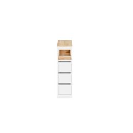 sobuy Badunterschrank mit 4 Schubladen Wei&szlig; 23,2x65,2x82cm Modern