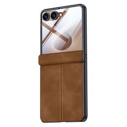 Wigento + 9H Schutzglas f&uuml;r Samsung Galaxy Z Flip8 Scharnier Schutz