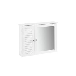 sobuy H&auml;ngeschrank mit 1 T&uuml;r Wei&szlig; 65x15x49cm Modern