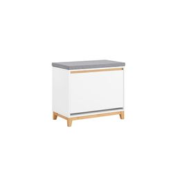 sobuy Schuhbank mit 1 T&uuml;r Holzfarbe 60x34x55cm Modern