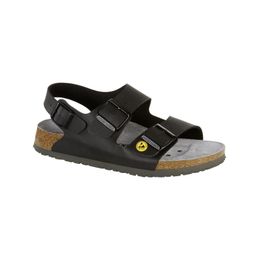 Jungen Sandale "Milano ESD BF Sandale schmale Weite", BIRKENSTOCK PROFESSIONAL, Gr. 37, schwarz, Obermaterial: 50% Rindsleder Leather cow. 50%