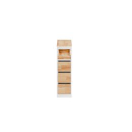 sobuy Badunterschrank mit 4 Schubladen Wei&szlig; 65x23x82cm Modern