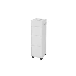 sobuy Badunterschrank mit 3 Schubladen Wei&szlig; 33x30x90cm Funktional
