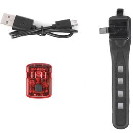 Prophete Fahrradbeleuchtung "LED-Akkur&uuml;cklicht, Silikonhalterung", schwarz, Fahrradlampen