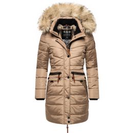 Navahoo Damen Steppmantel "Paula", beige, Gr. XXL, Oberstoff: 100% Polyester. Futter: 100% Polyester. Wattierung: 100% Polyester. &Auml;rmelfutter: 100%