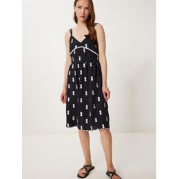 Happiness İstanbul Kleid Damen Gr&ouml;&szlig;e 36 schwarz / wei&szlig; Sommerkleid