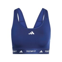 adidas Performance Sport-BH 'TECHFIT' Damen Gr&ouml;&szlig;e XS/S dunkelblau / wei&szlig;