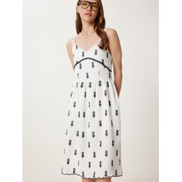 Happiness İstanbul Kleid Damen Gr&ouml;&szlig;e 36 schwarz / wei&szlig; Sommerkleid