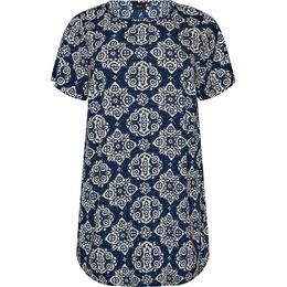 ZIZZI Kleid 'Caanni' Damen Gr&ouml;&szlig;e 54/56 marine / wei&szlig; Sommerkleid
