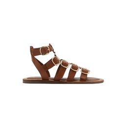 Mango Strap Sandals 'COLLET' female size 42 Caramel