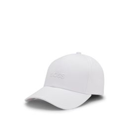 BOSS Herren Baseball Cap "Zed", wei&szlig;, unifarben, Twill, Baumwolle, Caps, mit Logostickerei, Unisex