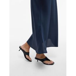 Vila Damen Maxirock "VIELLETTE HW LONG SKIRT - NOOS", blau, Gr. 42, unifarben, Web, Obermaterial: 100% Polyester, R&ouml;cke, Kunstfaser