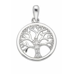 Adelia&acute;s ADELIA ́S Damen Kettenanh&auml;nger "Anh&auml;nger Baum des Lebens 925 Silber mit Zirkonia", mit Zirkonia, Silber 925 (Sterlingsilber), silber, Silber 925