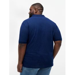 Tommy Hilfiger Big & Tall Herren Poloshirt "BT-MICROPRINT PIQUE REGULAR"carbon navy, Gr. 4XL, TOMMY HILFIGER BIG & TALL, Piqu&eacute;, Obermaterial: 100% Baumwolle, Shirts, mit