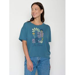 Greenbomb Feel Les Fleurs in True Blue | Gr.: XL