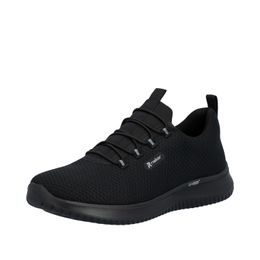 Rieker Herren Slip-On Sneaker, Gr. 43, schwarz, Textil, unifarben, Schuhe, Slipper, Halbschuh, Freizeitsneaker zum Schlupfen