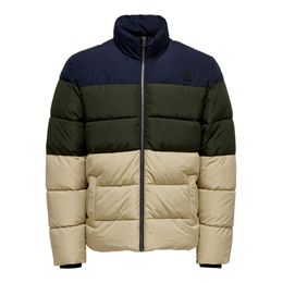 Only & Sons Only & Sons Jacke 'Melvin' Herren Gr&ouml;&szlig;e XXL creme / navy / dunkelgr&uuml;n Sommerjacke