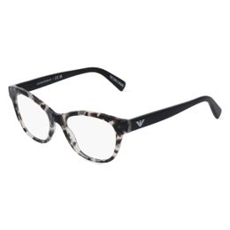 Emporio Armani EA3162 Brille Damen | Fassung: Vollrand, Cat Eye, Havanna Grau