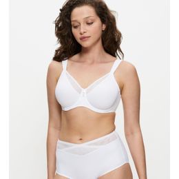 Triumph Damen Minimizer-BH "True Shape Sensation", Gr. 80, wei&szlig;, Jersey, Obermaterial: 65% Polyamid, 26% Elasthan, 9% Polyester, BHs, verkleinert die