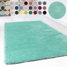 Hochflor-Teppich Esprit, B:70cm H:25mm L:140cm, blau, Kunstfaser, Teppiche, "Relaxx ESP-4150", Wohnzimmer, sehr gro&szlig;e Farbauswahl, weicher dichter
