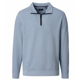 Casamoda Herren Sweatshirt "Casamoda Sweattroyer uni", blau, Gr. 4XL, 90% Baumwolle, 10% Polyester, Sweatshirts