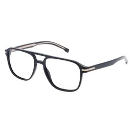 HUGO BOSS BOSS 1600 Brille Herren | Fassung: Vollrand, Pilot, Schwarz