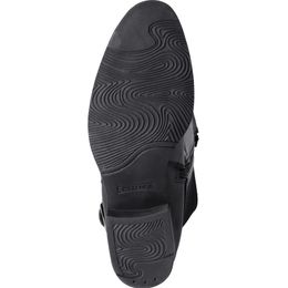 sheego Damen Weitschaftstiefel, Gr. 44, schwarz, Glattleder, Leder, Schuhe