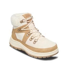 Roxy Damen Bootsschuh "Alyah", Gr. 10, beige, Obermaterial: 82% Leder / 16% Polyester, 2% Metall, Futter: 100% Polyester, Laufsohle: 100% Gummi.,