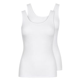 Nina von C. Damen Achseltop "2er Pack Damen Achseltop Secret", Gr. 44, wei&szlig;, Obermaterial: 95% Polyamid PA. 5% Elasthan EL., Unterhemden