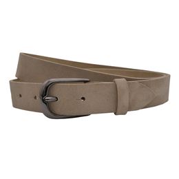AnnaMatoni Damen Lederg&uuml;rtel "AnnaMatoni Damen Lederg&uuml;rtel in hochwertigem Velour Leder 3cm", beige, Gr. 105, 100% Leder, G&uuml;rtel
